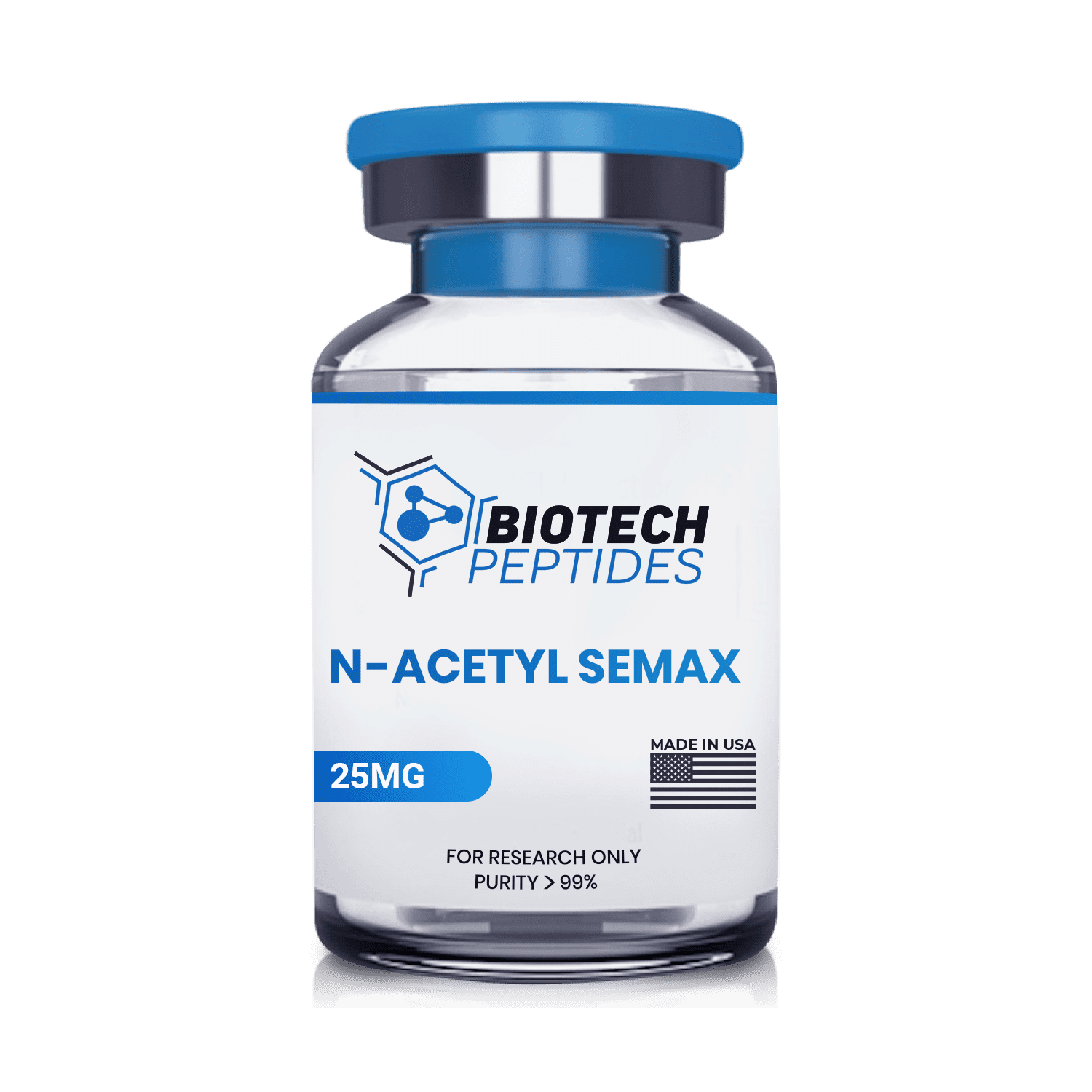 Buy N-Acetyl Semax (25mg) - BiotechPeptides